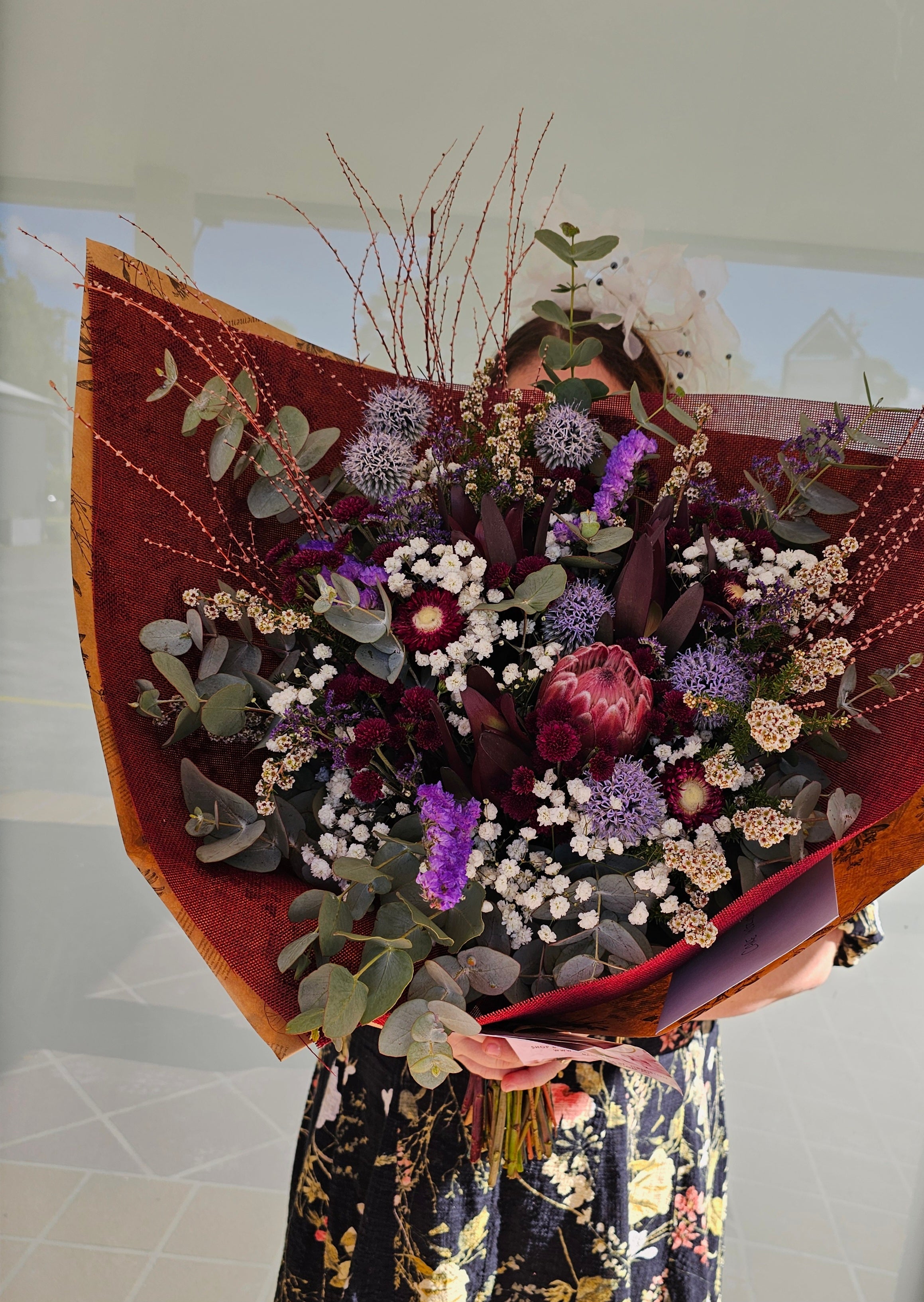 Seasonal Mixed Fresh Natives – Deep Purple Tones - Florist Choice (Wra ...