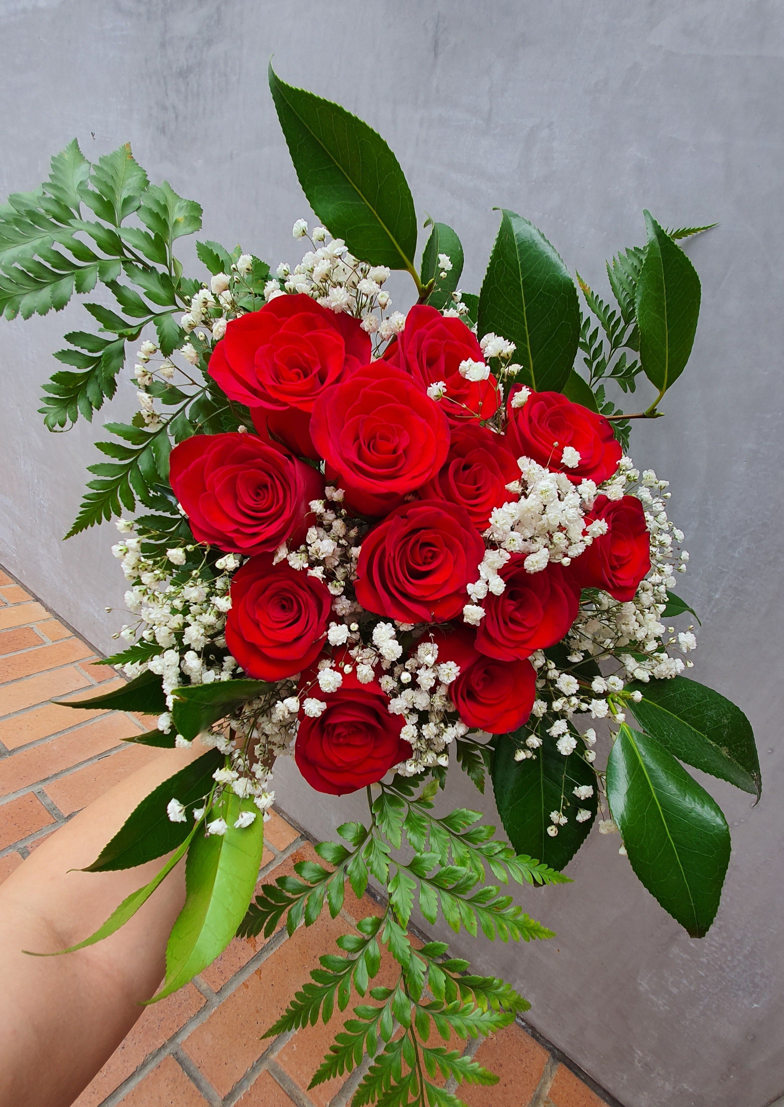 Two Dozen Roses - Wrapped with Foliage – HelenaRose.com.au